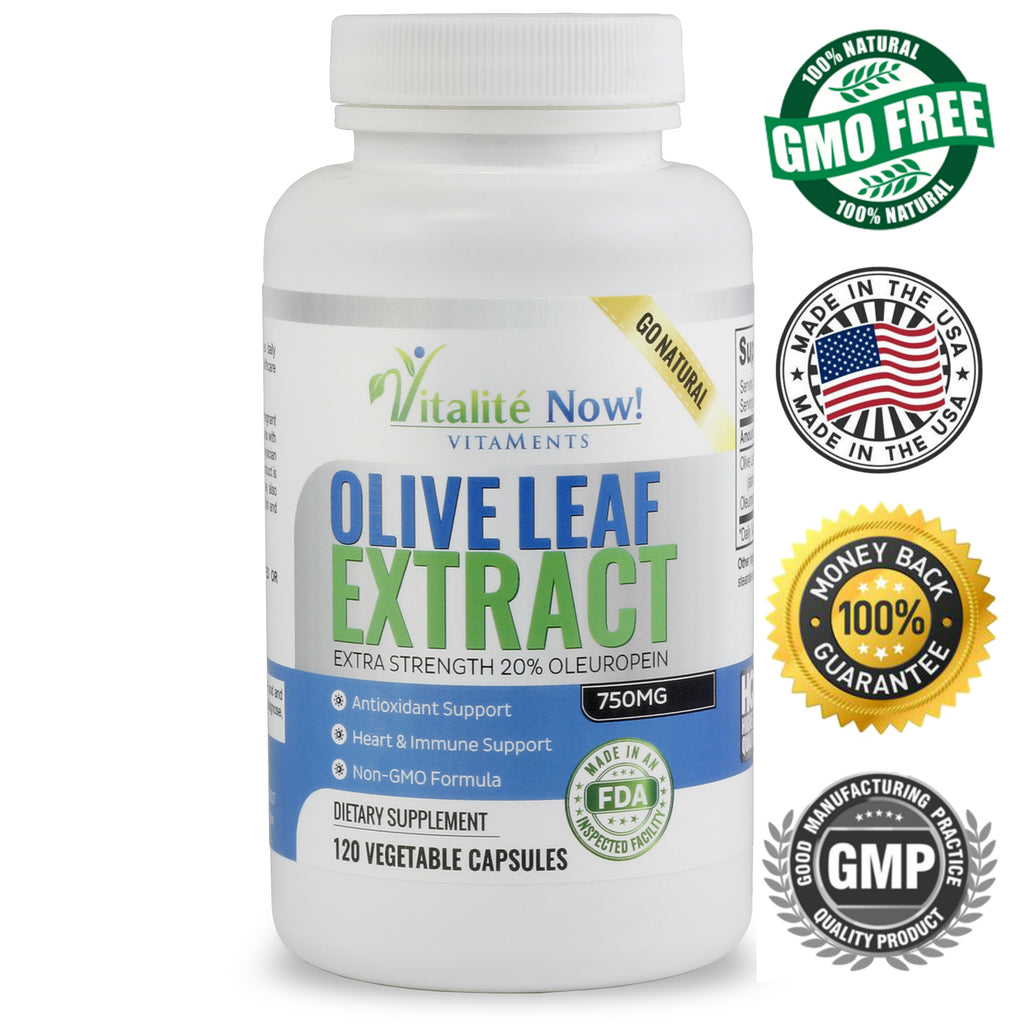 Olive Oil Pills NOW Foods Olive Leaf Extract 500 Mg - 120 Vegan ...
